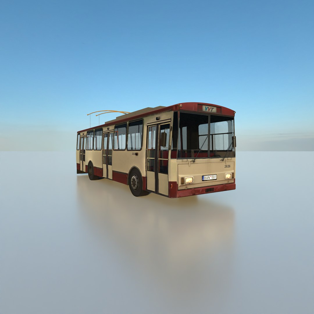 3D Soviet Trolleybus - TurboSquid 2096748