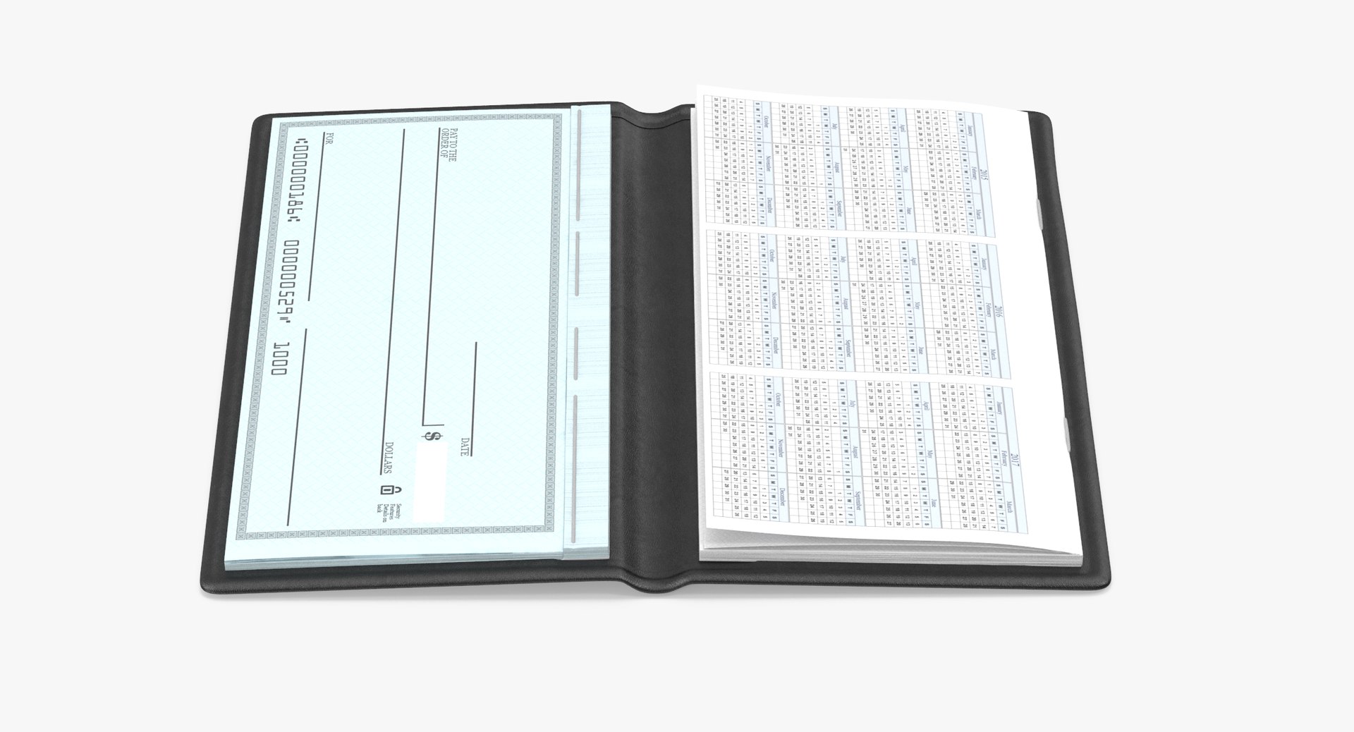 Checkbook Signature 3d Max