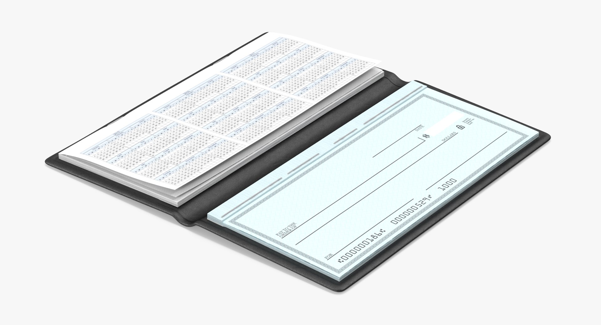 Checkbook Signature 3d Max