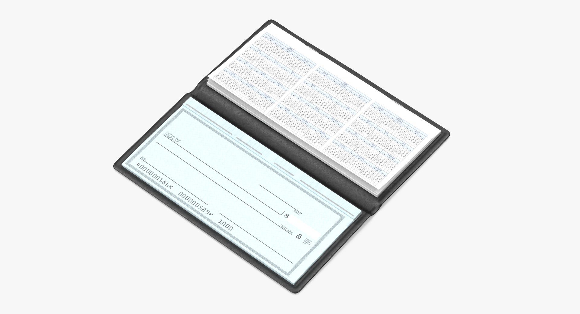 Checkbook Signature 3d Max