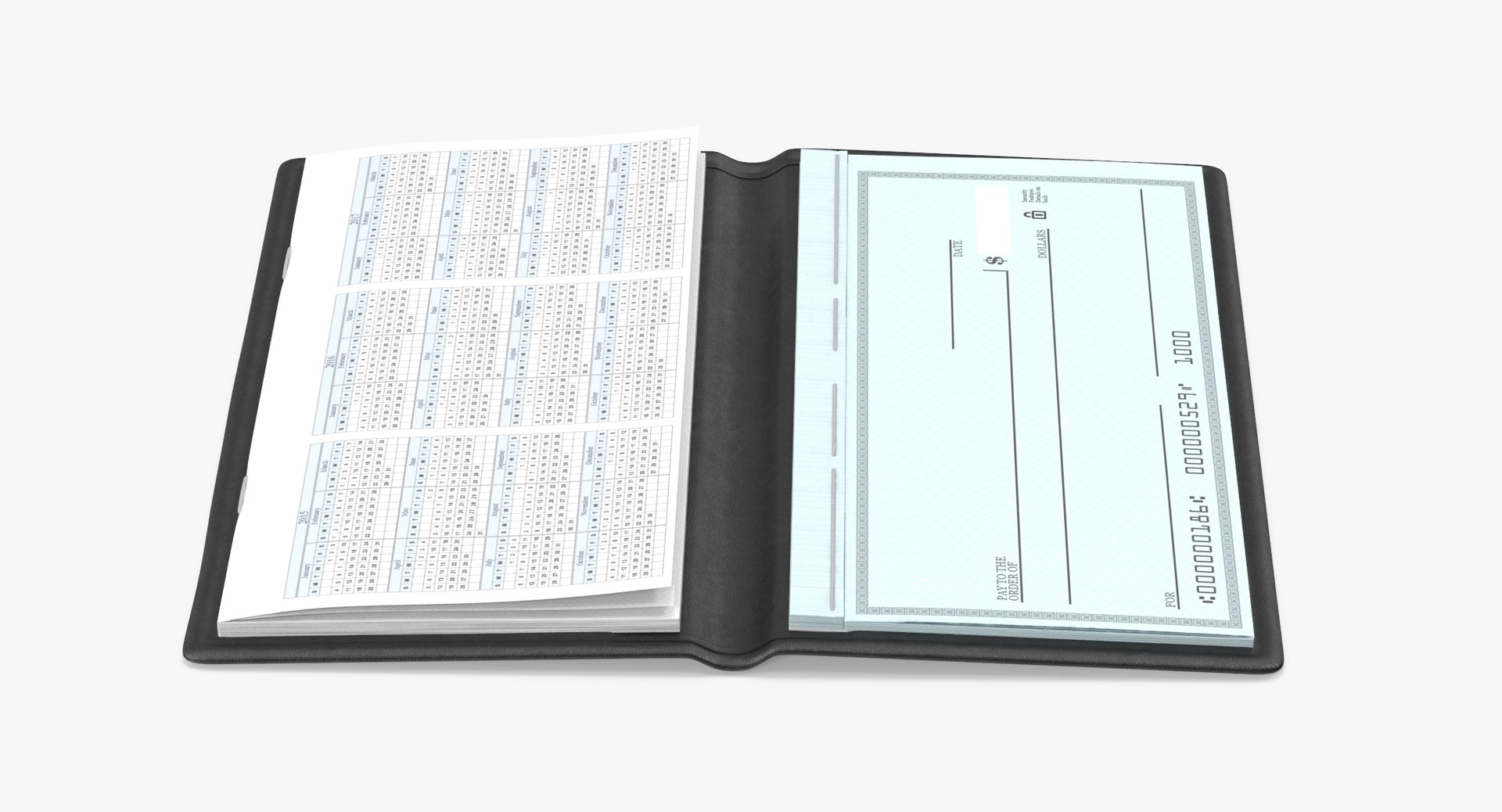 Checkbook Signature 3d Max