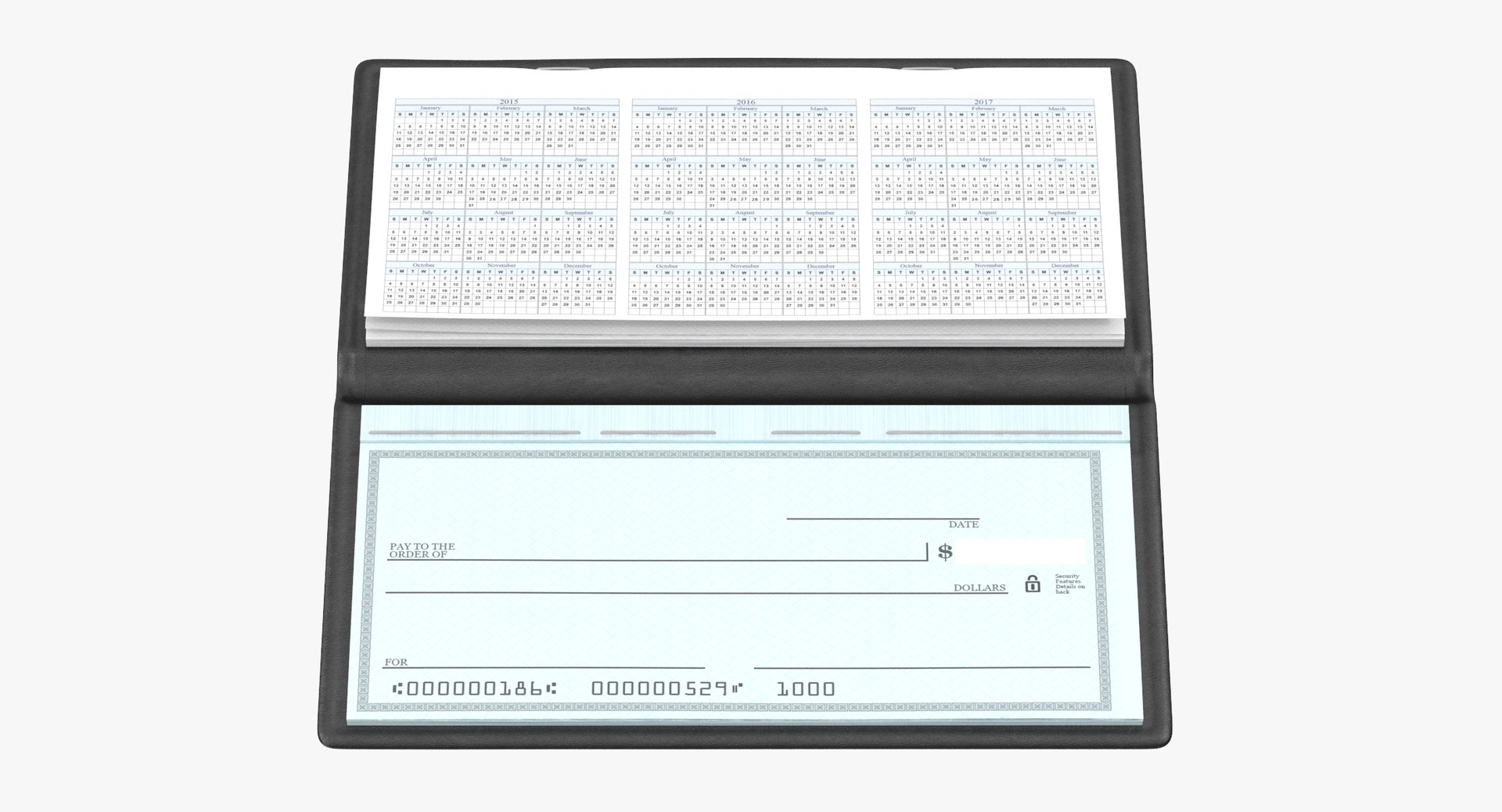 checkbook signature 3d max