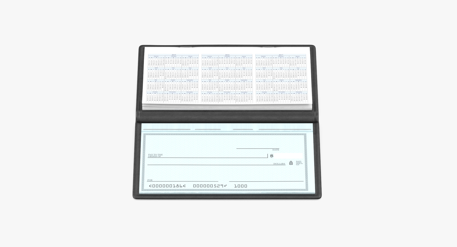 Checkbook Signature 3d Max