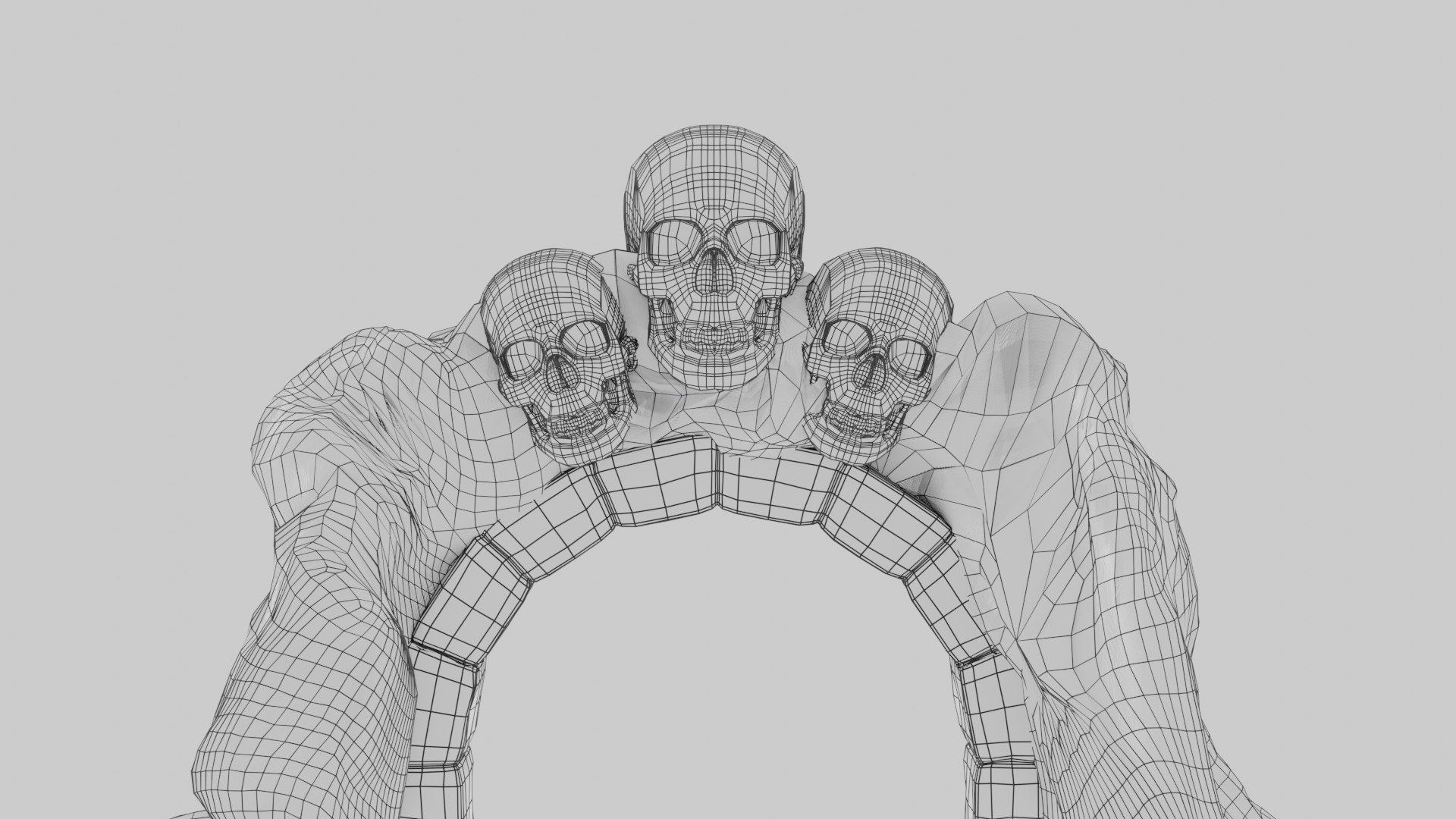 Mid Poly Skull Portal 3D model - TurboSquid 2177612