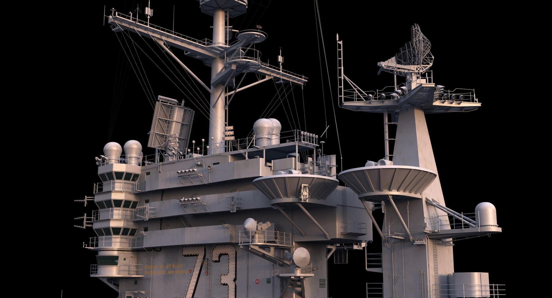uss george washington aircraft carrier 3d model