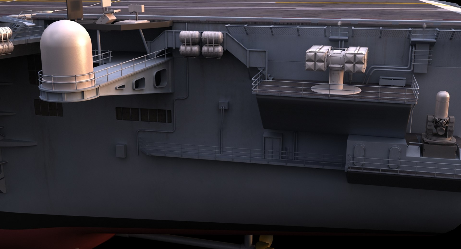 uss george washington aircraft carrier 3d model