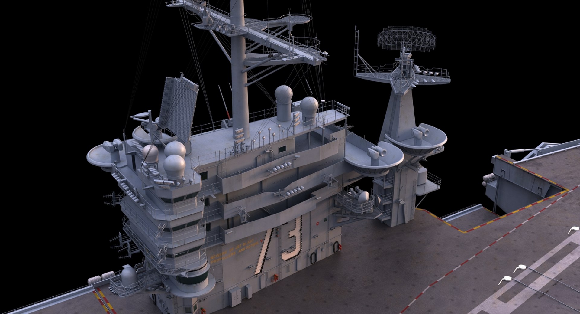 uss george washington aircraft carrier 3d model