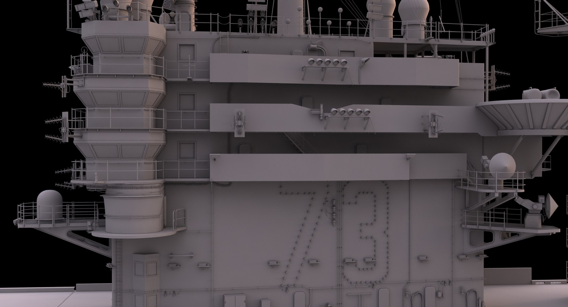 uss george washington aircraft carrier 3d model