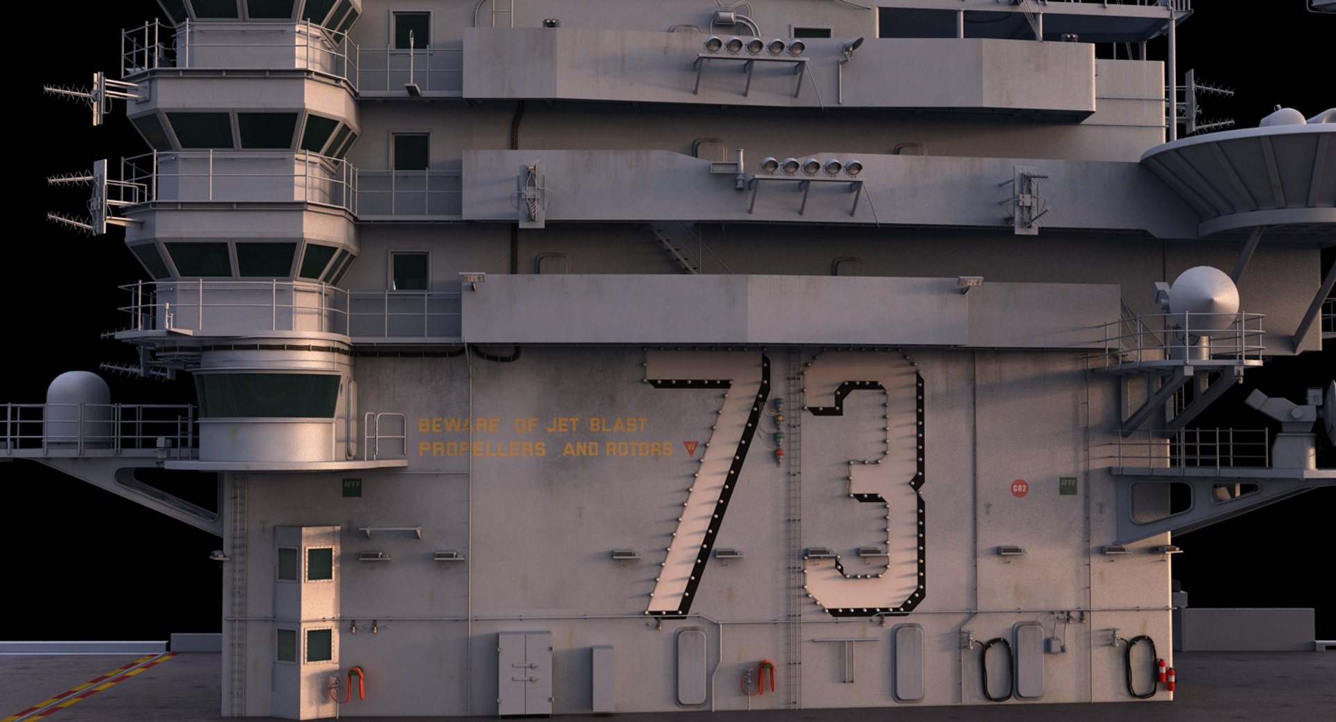 uss george washington aircraft carrier 3d model