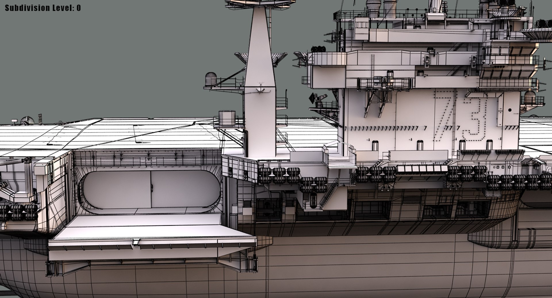 uss george washington aircraft carrier 3d model