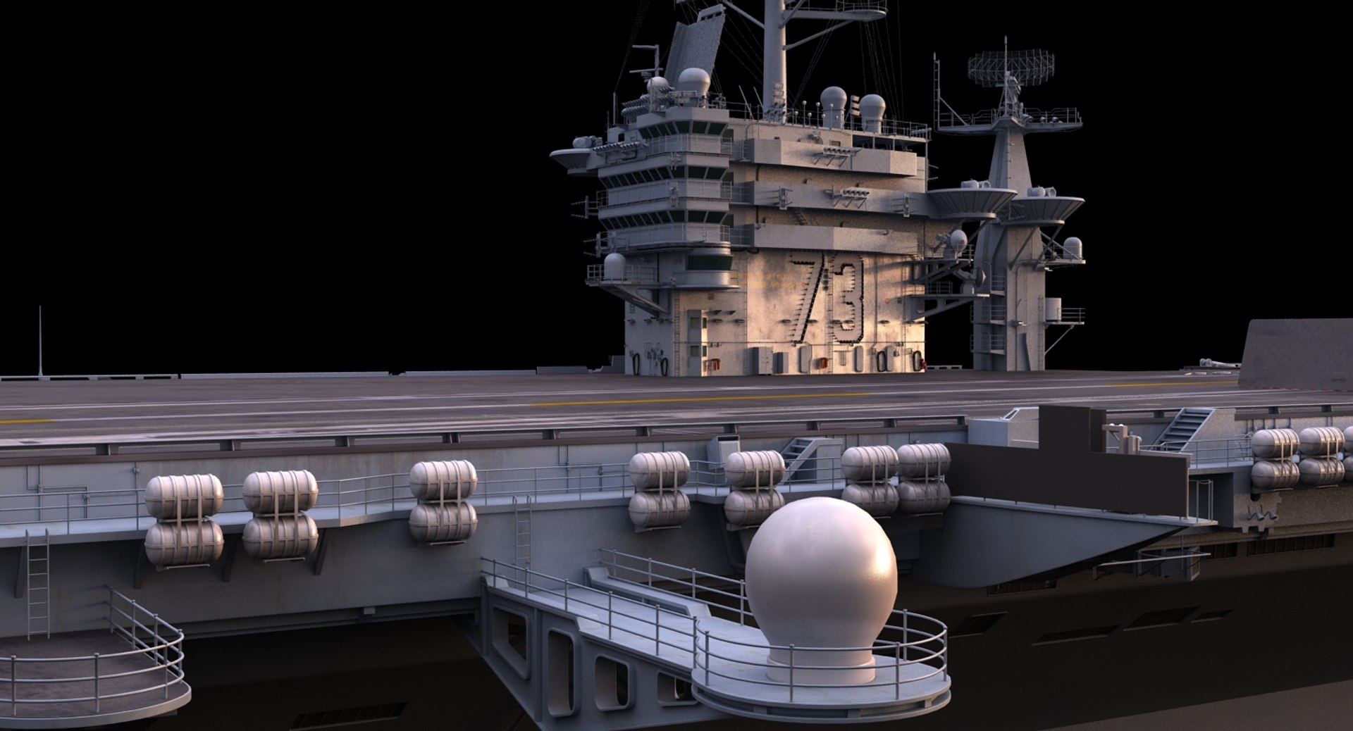 uss george washington aircraft carrier 3d model