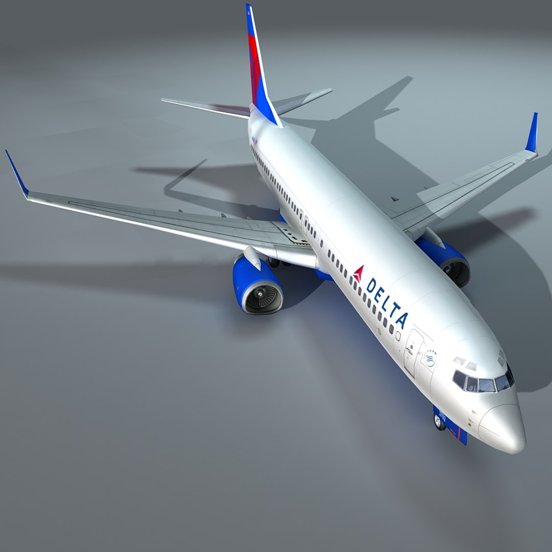 3d Delta Airlines B737-800 Model