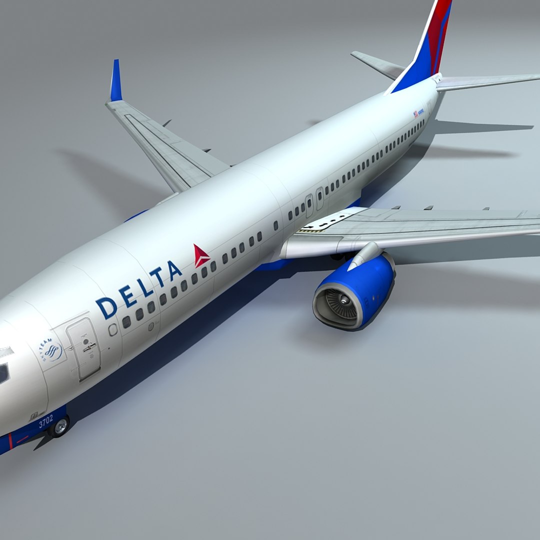 3d Delta Airlines B737-800 Model