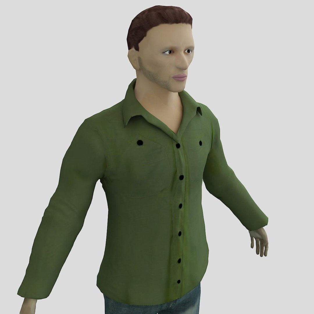 3d Model Fisherman Man
