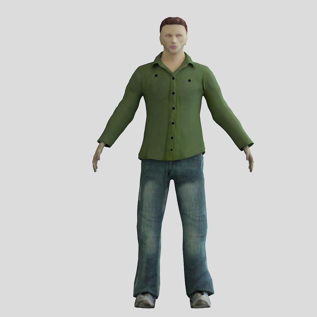3d Model Fisherman Man