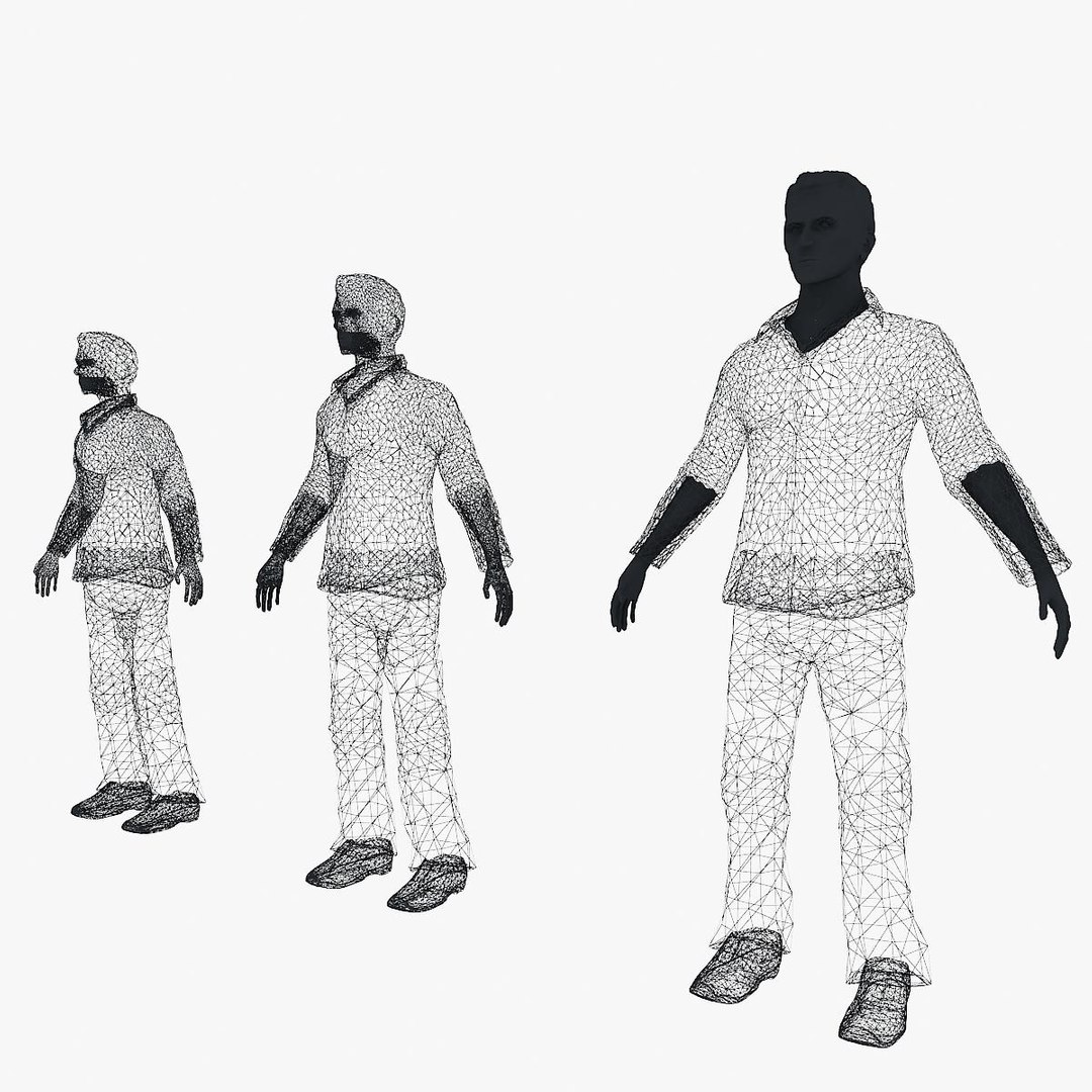 3d Model Fisherman Man