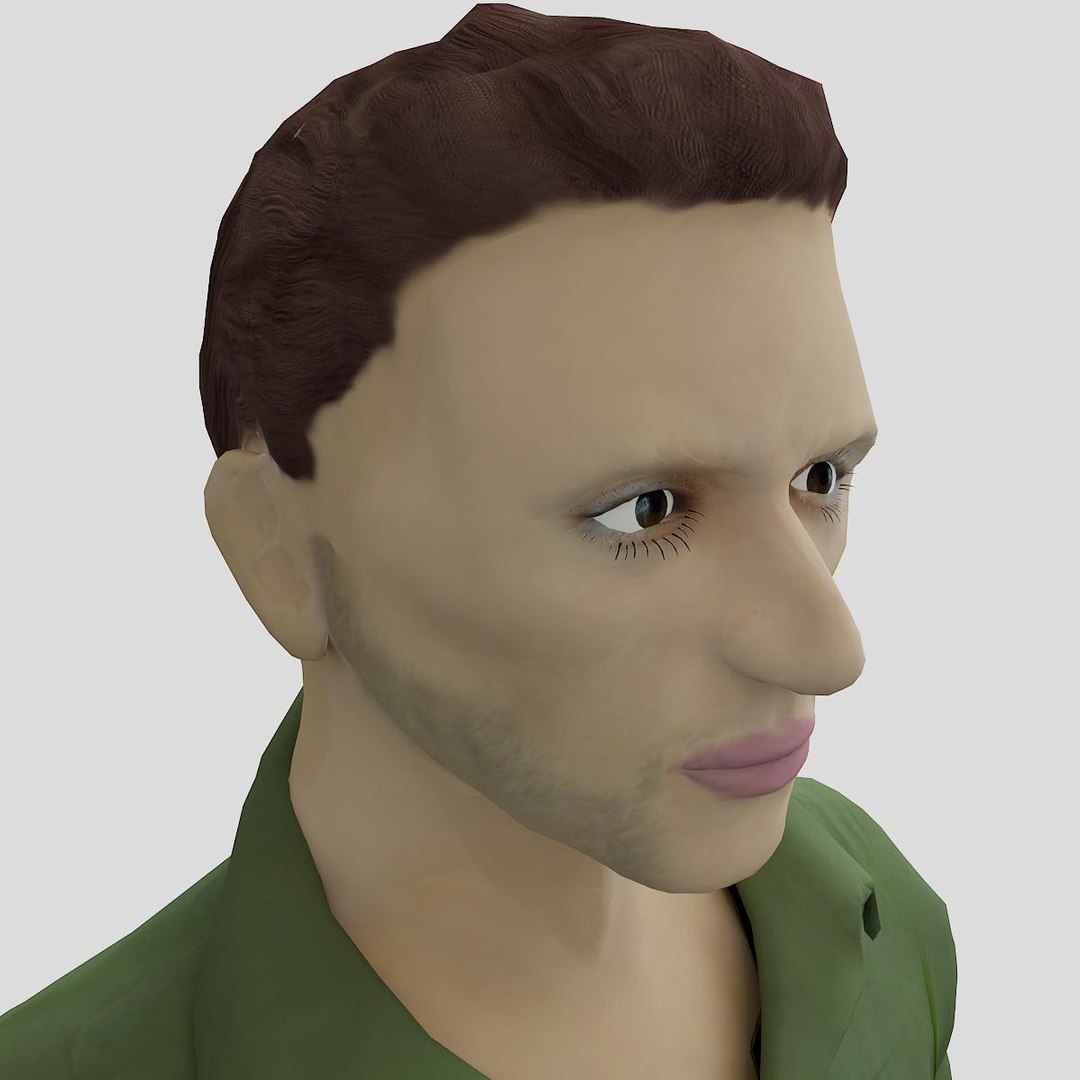 3d Model Fisherman Man