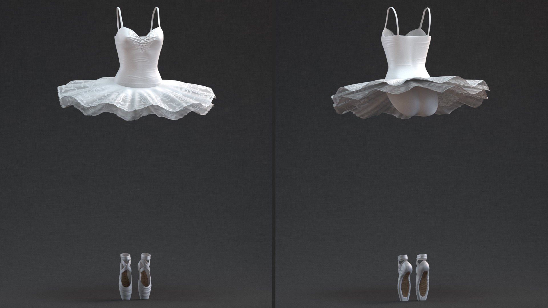Ballet Tutu Dress 3D Model - TurboSquid 1615393
