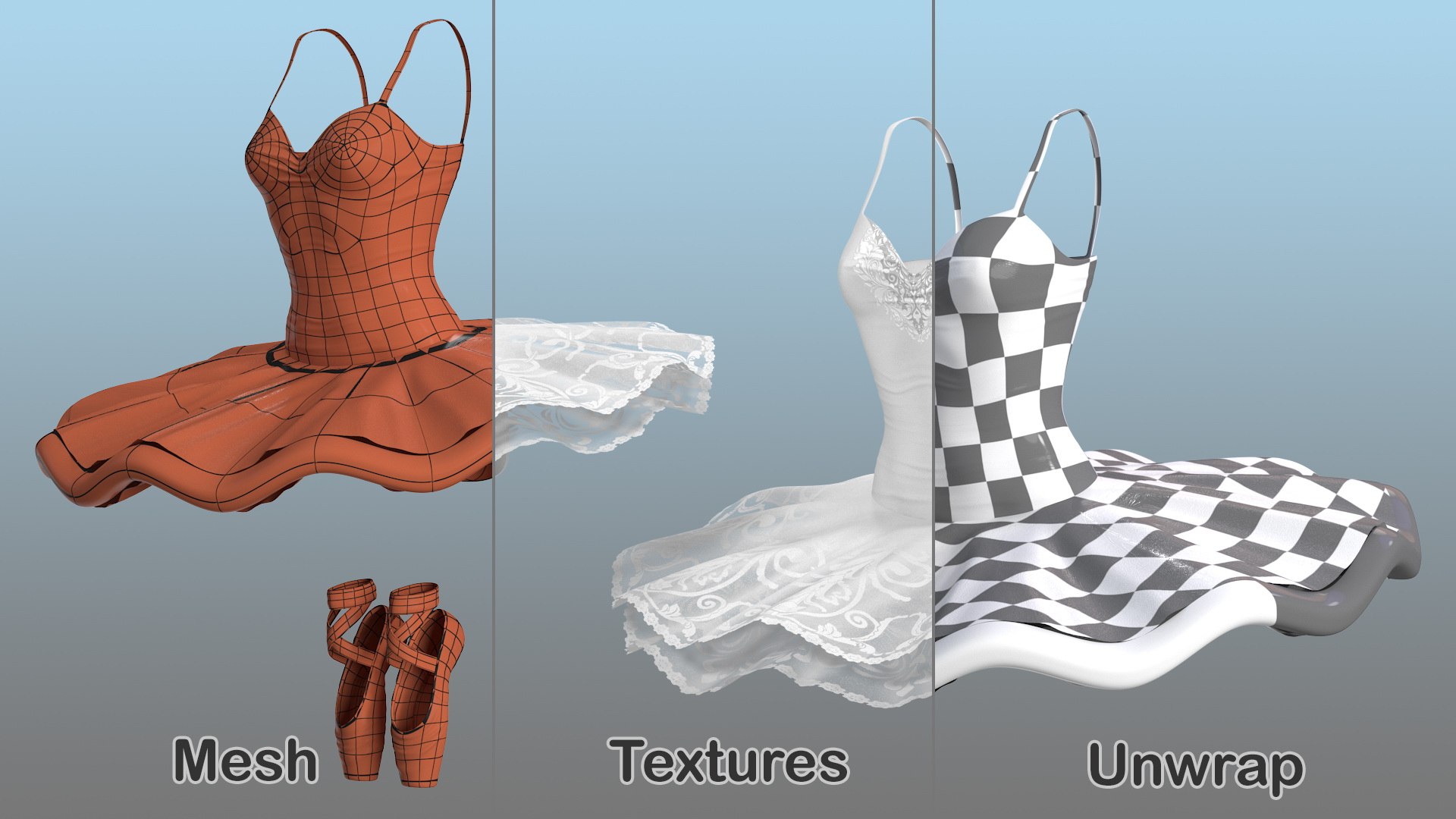 Ballet Tutu Dress 3D Model - TurboSquid 1615393
