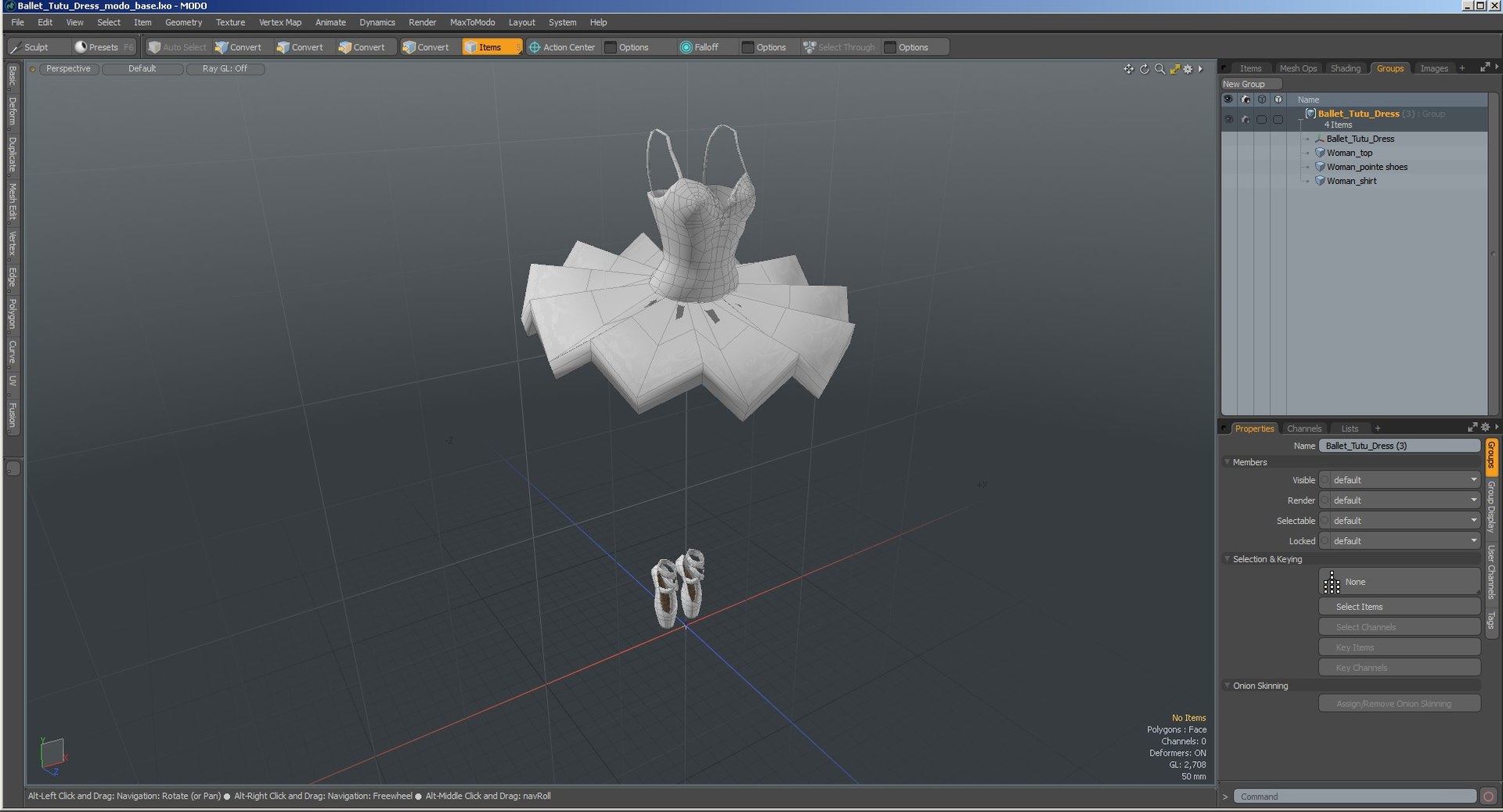 Ballet tutu dress 3D model - TurboSquid 1615393
