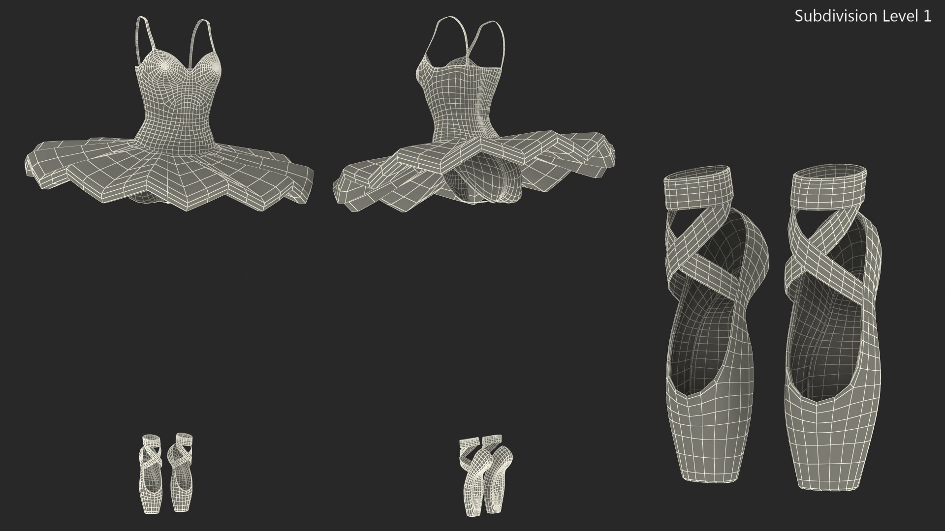 Ballet Tutu Dress 3D Model - TurboSquid 1615393