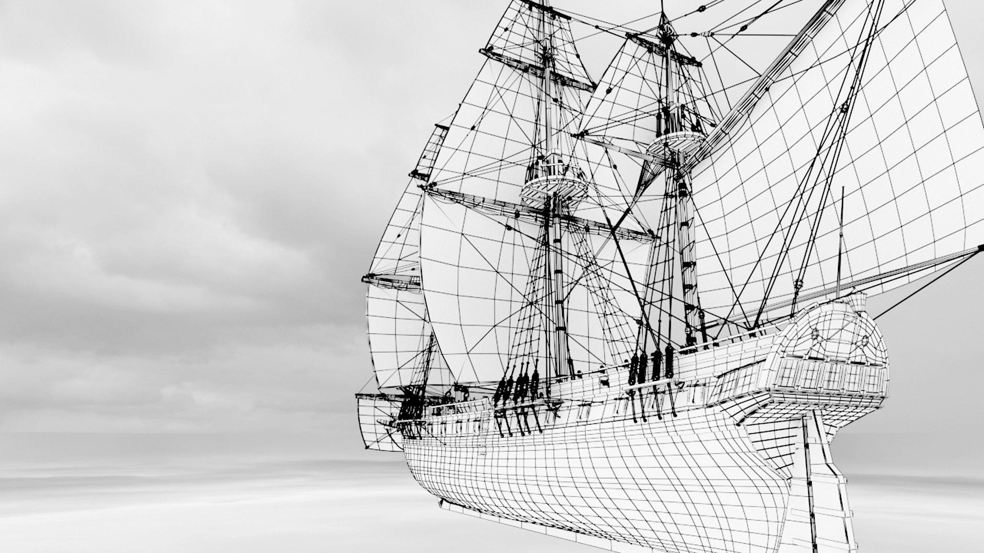 3D HMS Undaunted 1807 - TurboSquid 2050971