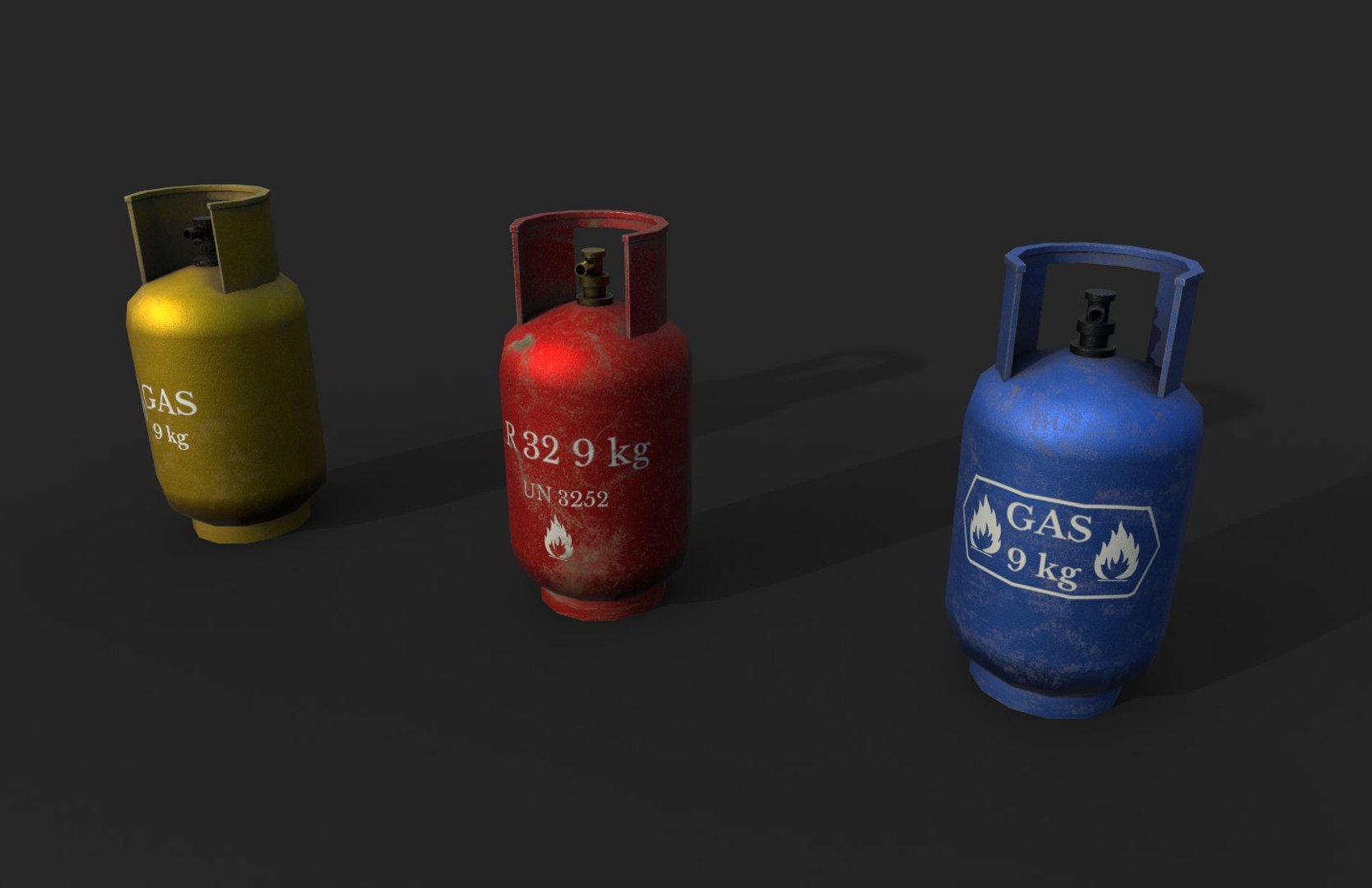 Gas cylinder 3D model - TurboSquid 1527712