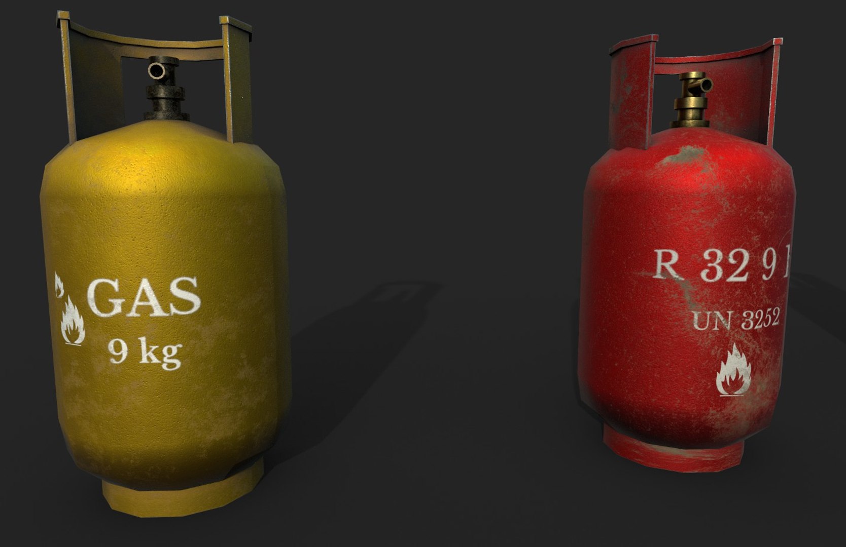 Gas cylinder 3D model - TurboSquid 1527712