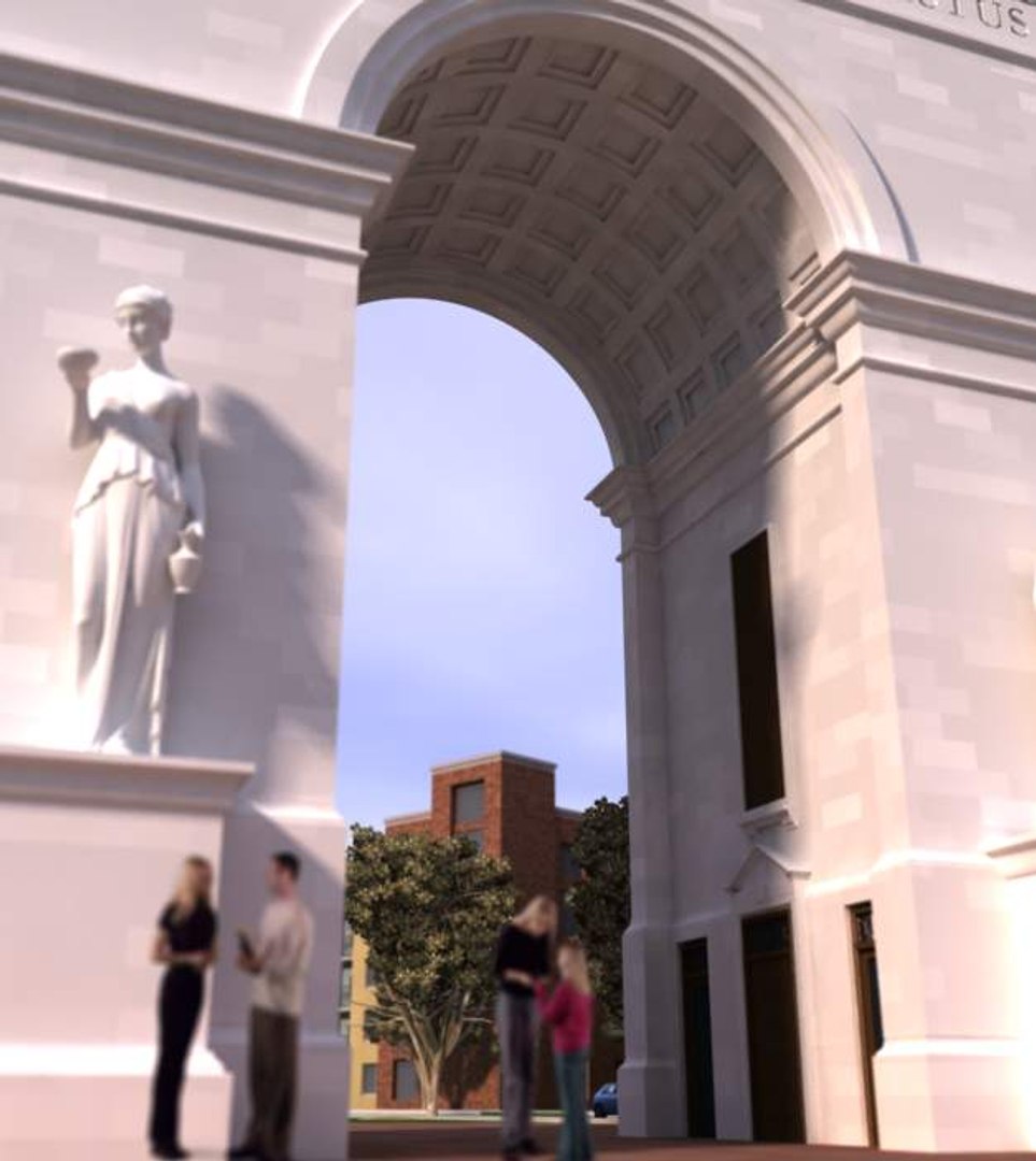 Arch Statue 3d Model