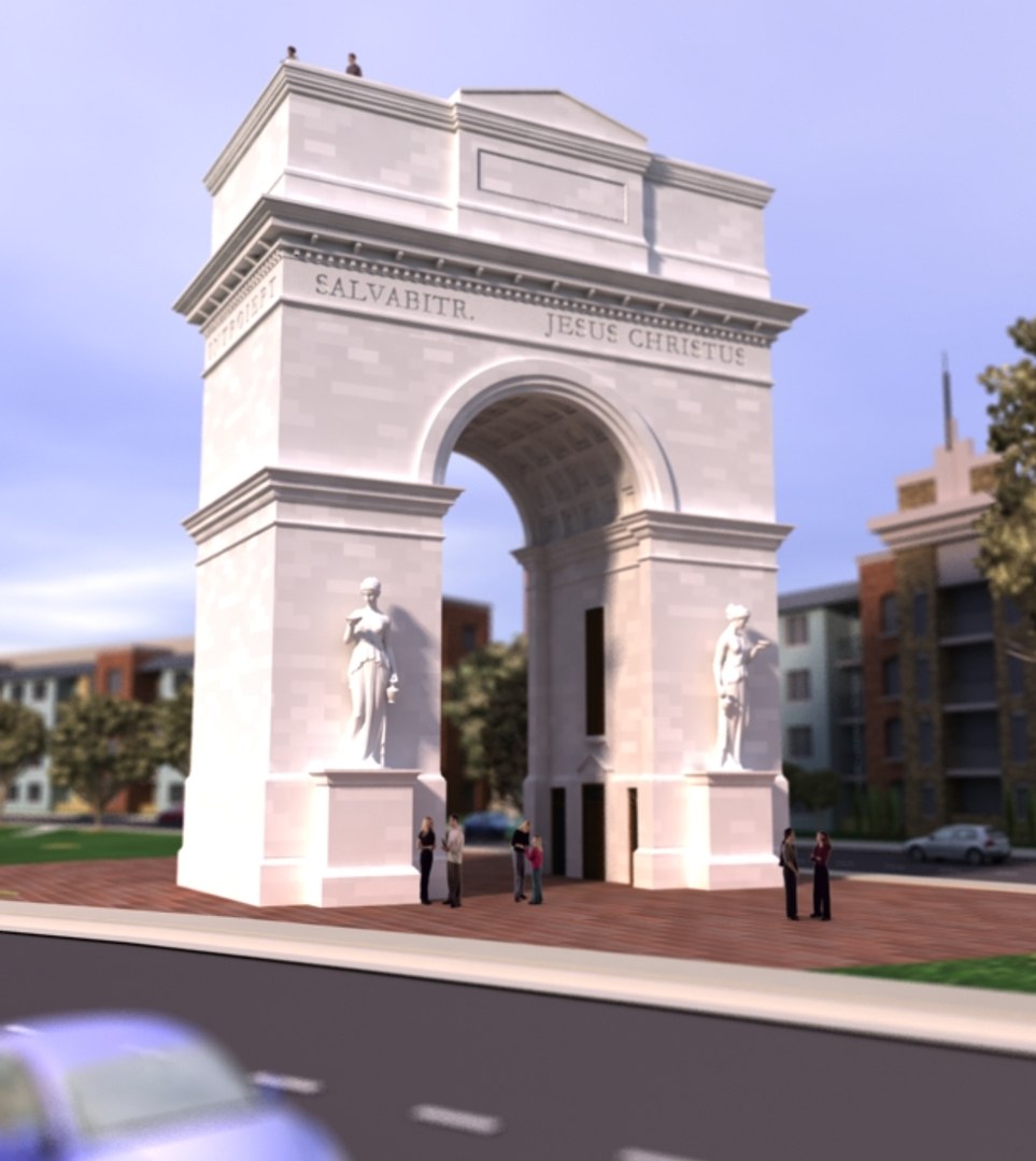 Arch Statue 3d Model