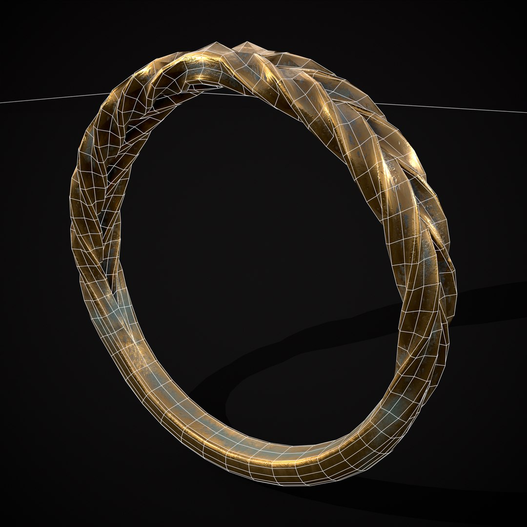 Engraved Spiral Ring model - TurboSquid 2059478