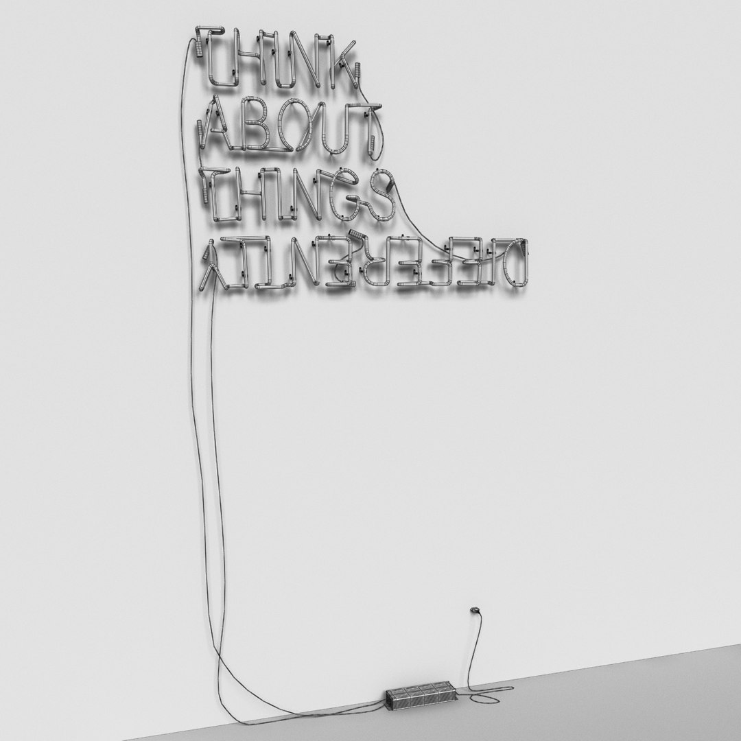 Neon sign inscription 3D model - TurboSquid 1543372