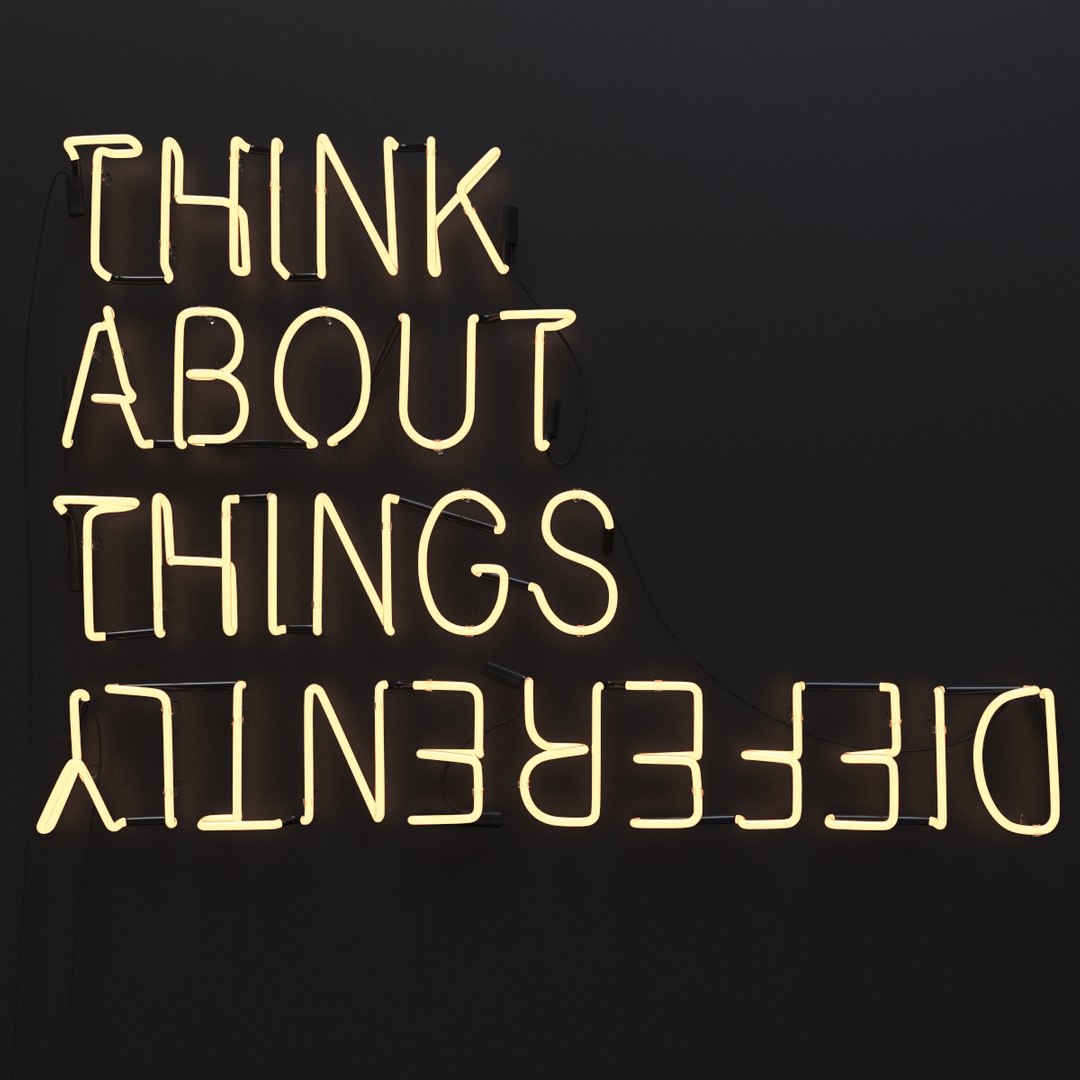 Neon sign inscription 3D model - TurboSquid 1543372