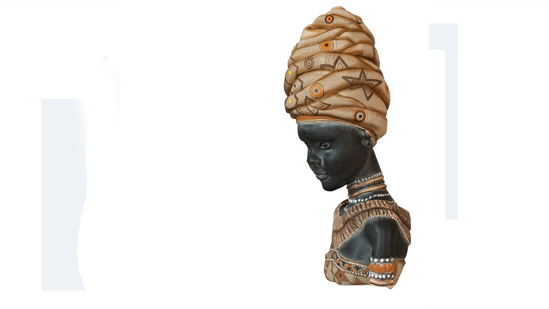 3D Model African Woman Statue - TurboSquid 2121112
