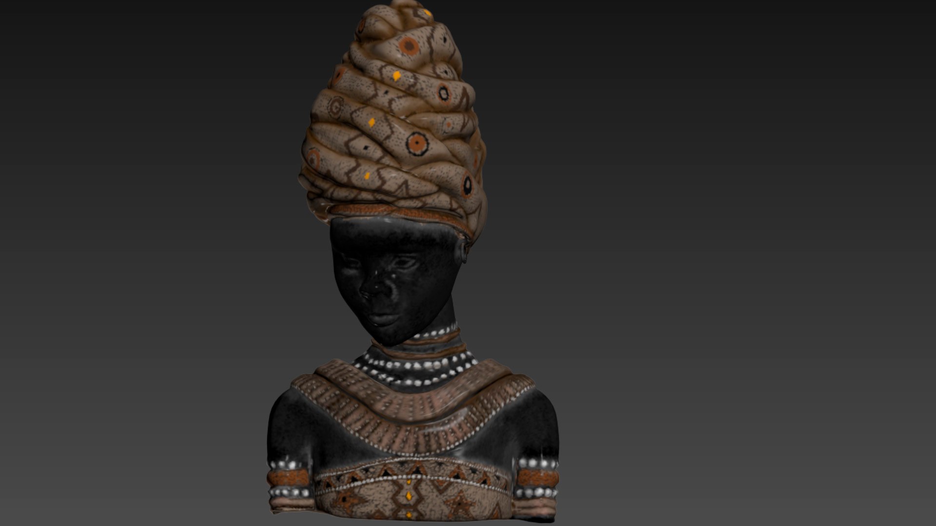 3D Model African Woman Statue - TurboSquid 2121112