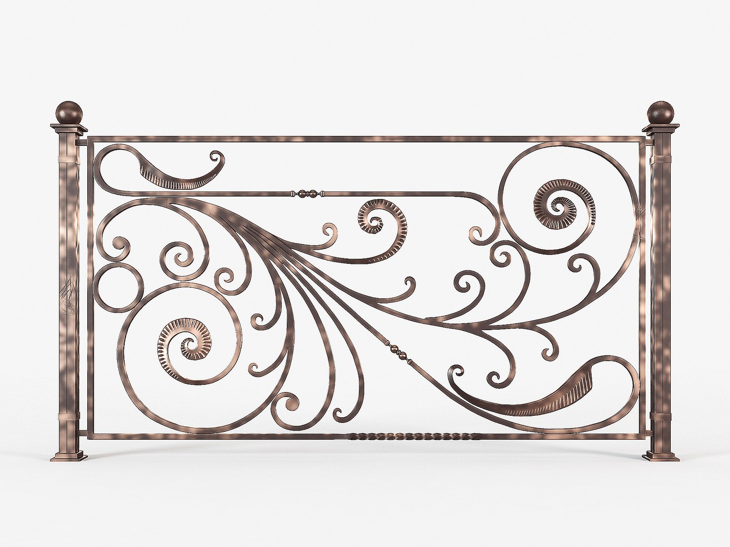 Forged Fence 3d Model