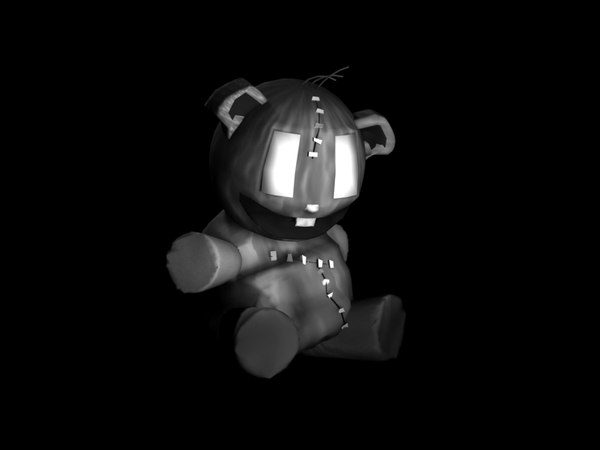3d model evil teddy bear shmee