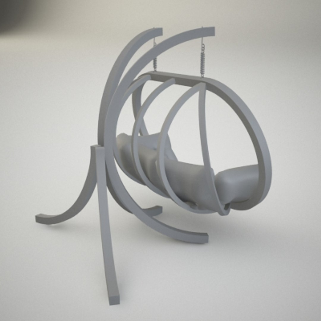 garden swing 3d model