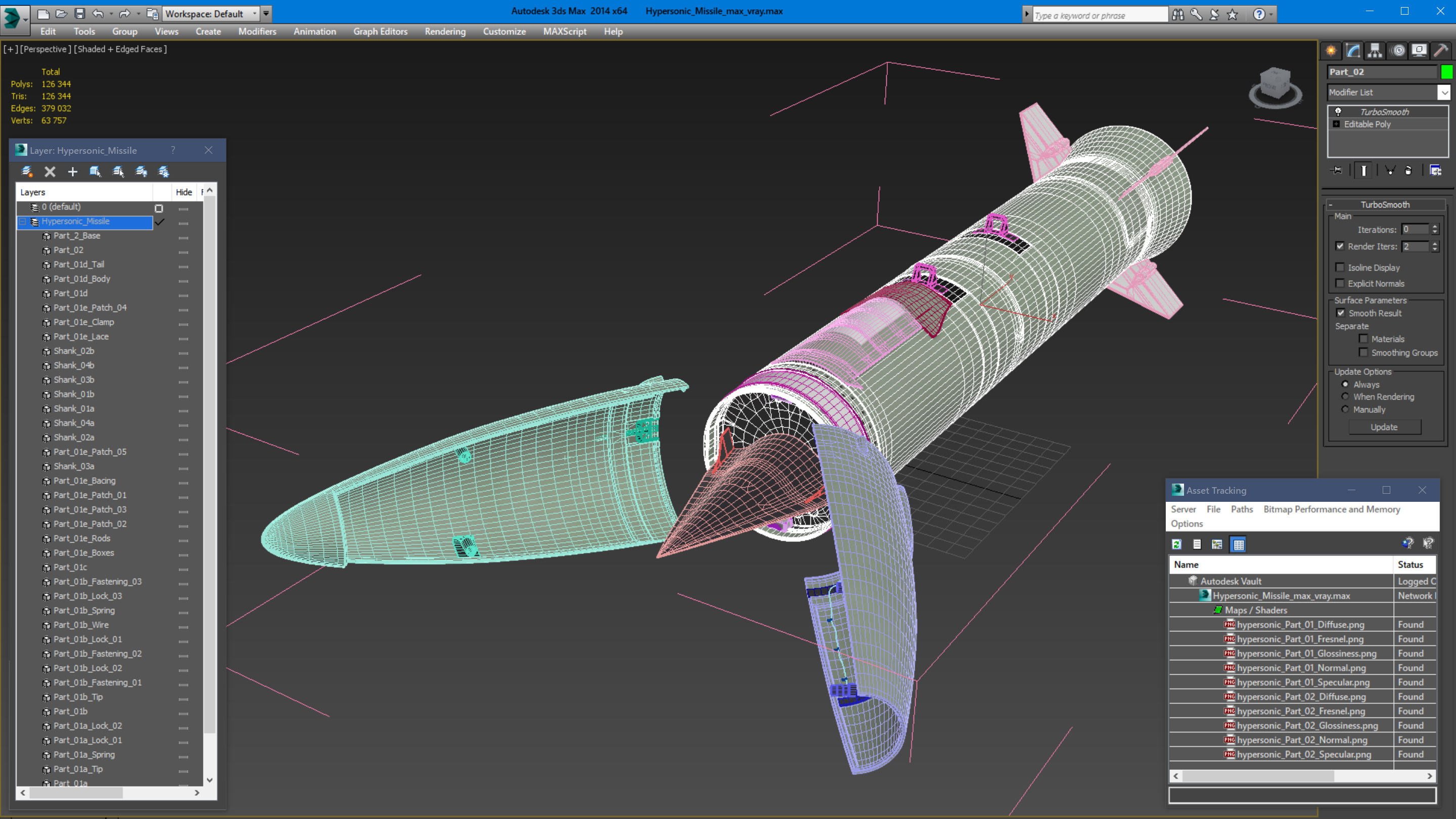Hypersonic Missile 3D - TurboSquid 1918599