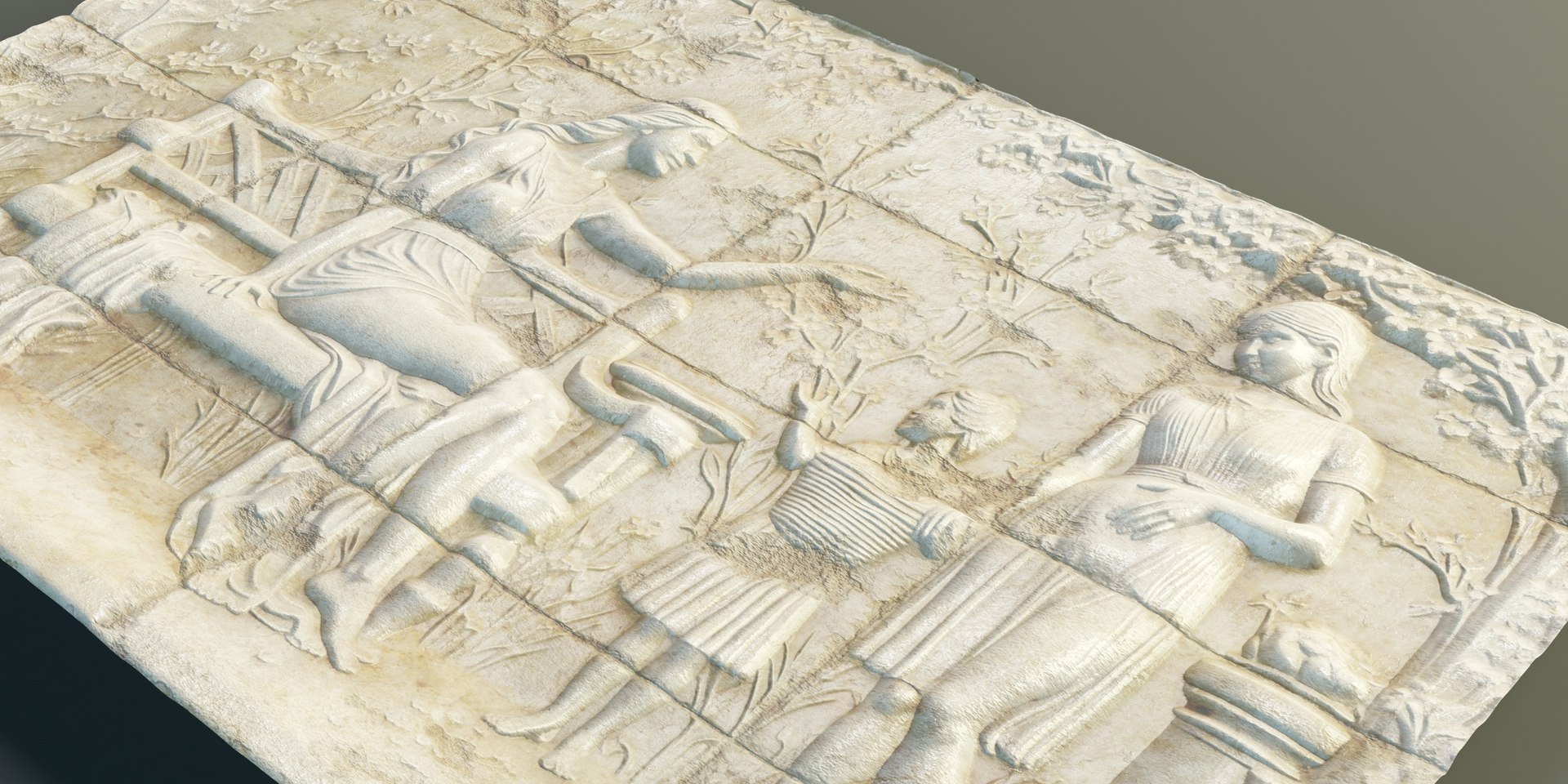 3D Bas-relief Wall Panel PBR Model - TurboSquid 2377380