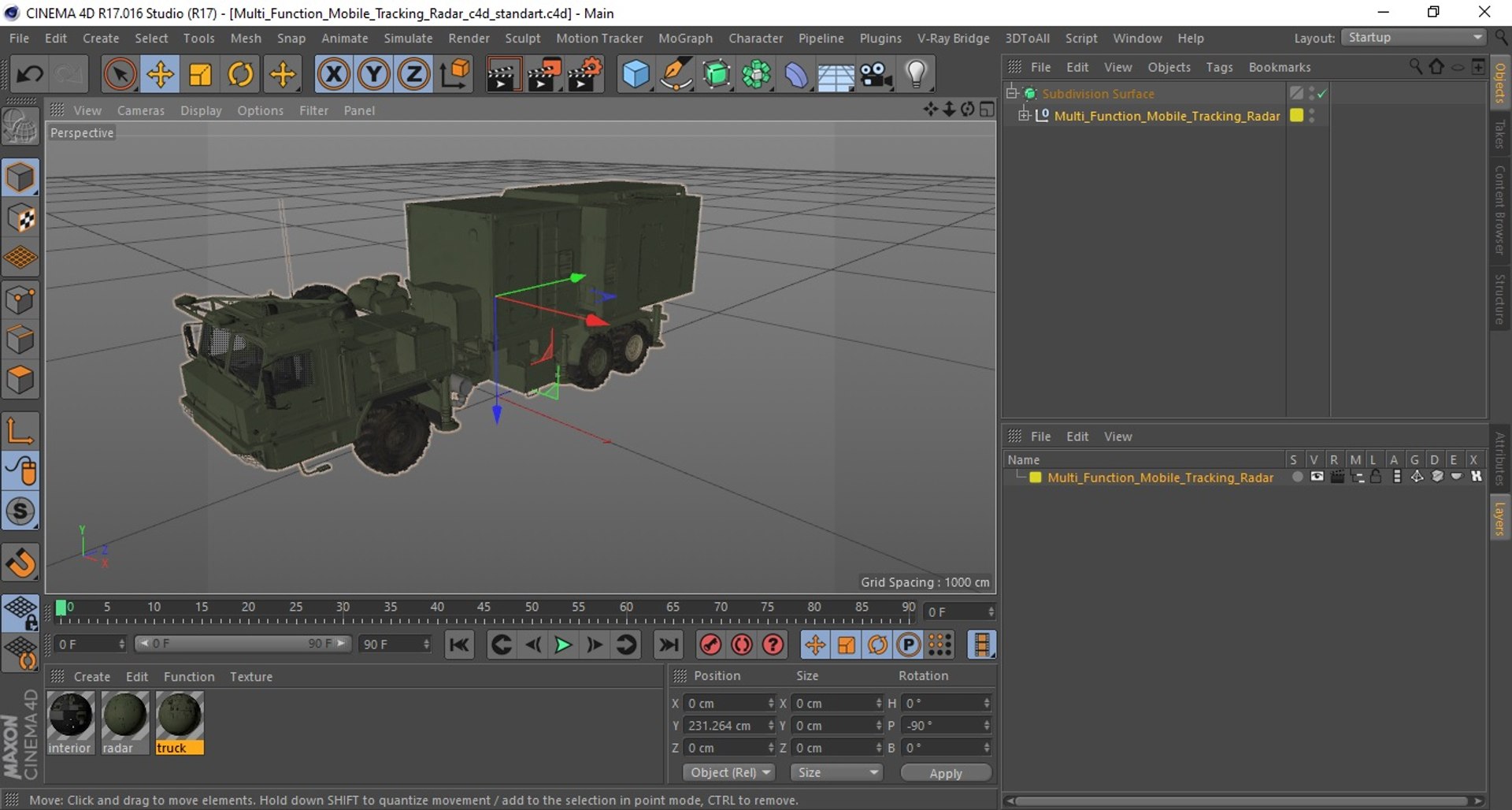 Multi Function Mobile Tracking 3D Model - TurboSquid 1703415
