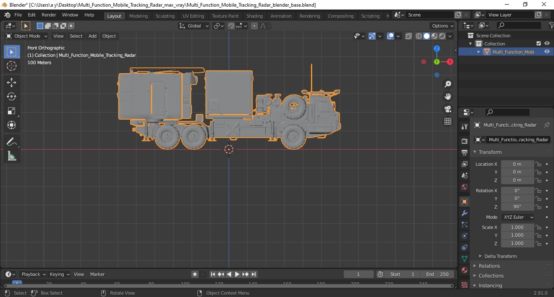 Multi Function Mobile Tracking 3D Model - TurboSquid 1703415