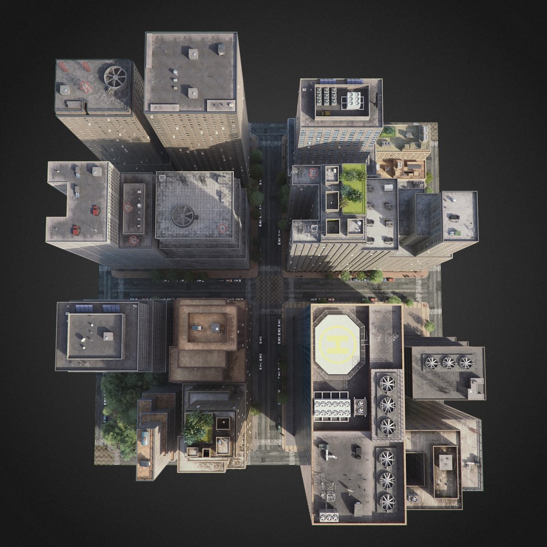 City Exterior Streets 3D Model - TurboSquid 1520500