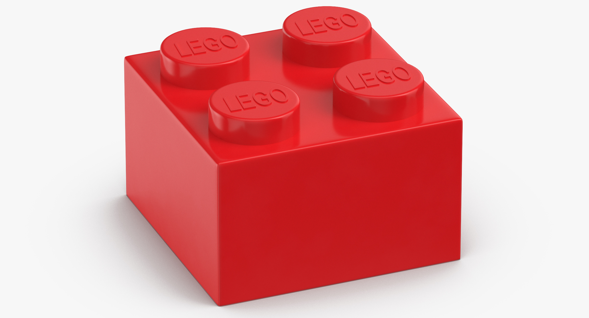 3D bright red lego bricks - TurboSquid 1492395