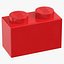 3D Bright Red Lego Bricks - TurboSquid 1492395
