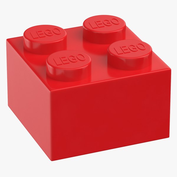 modelo 3d Colección de ladrillos rojos brillantes de Lego - TurboSquid ...