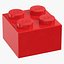 3D Bright Red Lego Bricks - TurboSquid 1492395