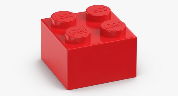 3D bright red lego bricks - TurboSquid 1492395