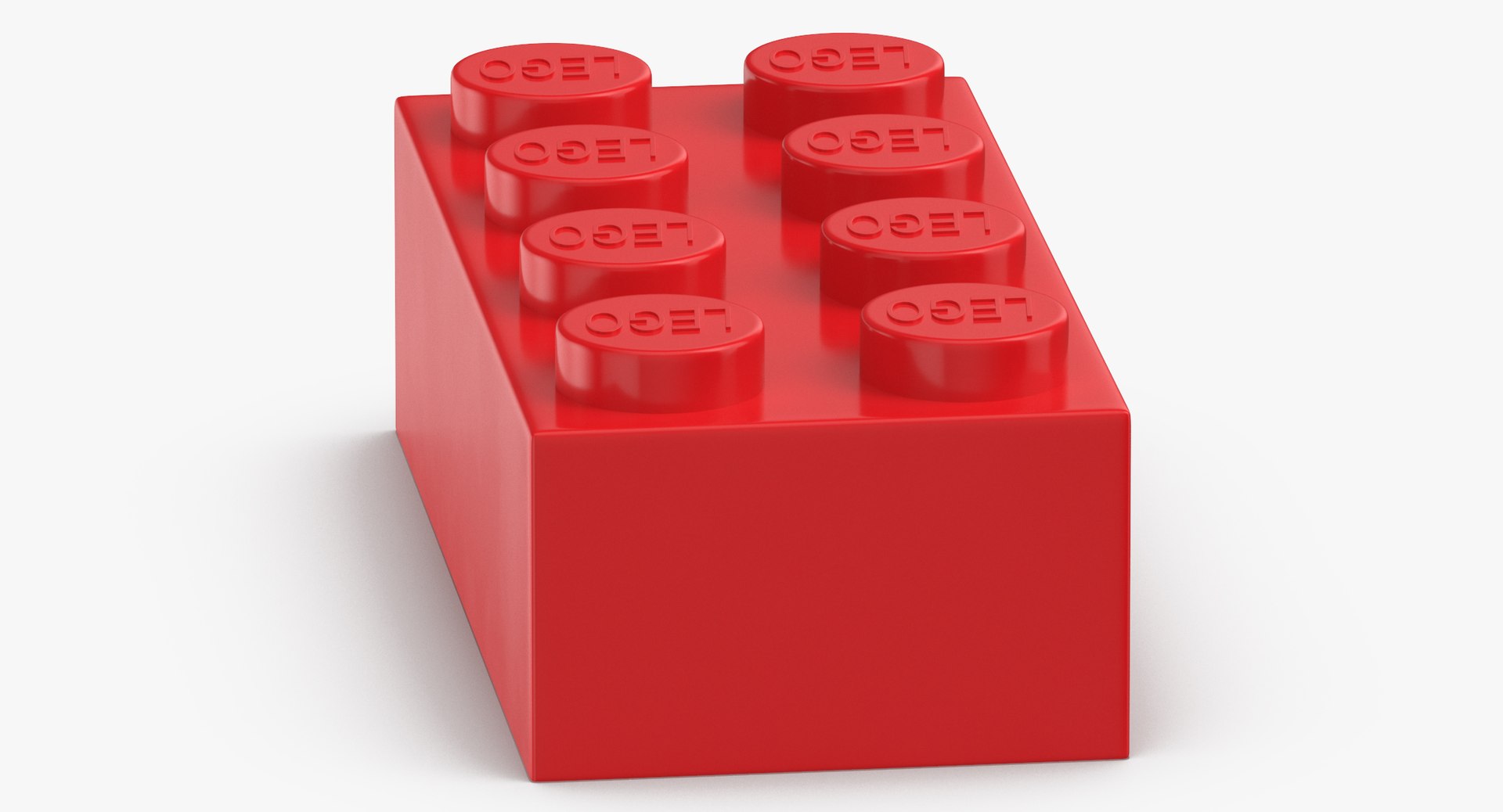 3D bright red lego bricks - TurboSquid 1492395
