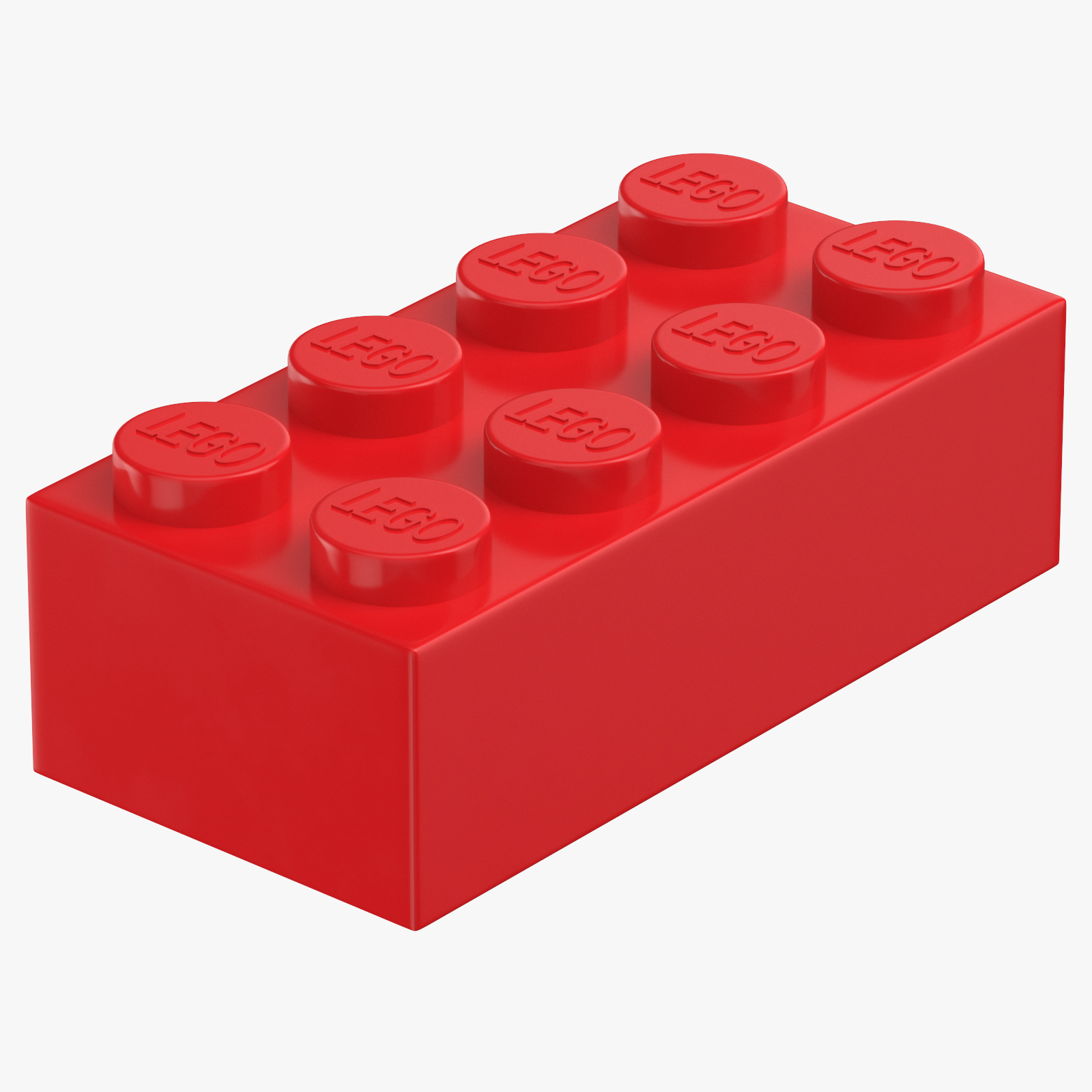 3D bright red lego bricks - TurboSquid 1492395